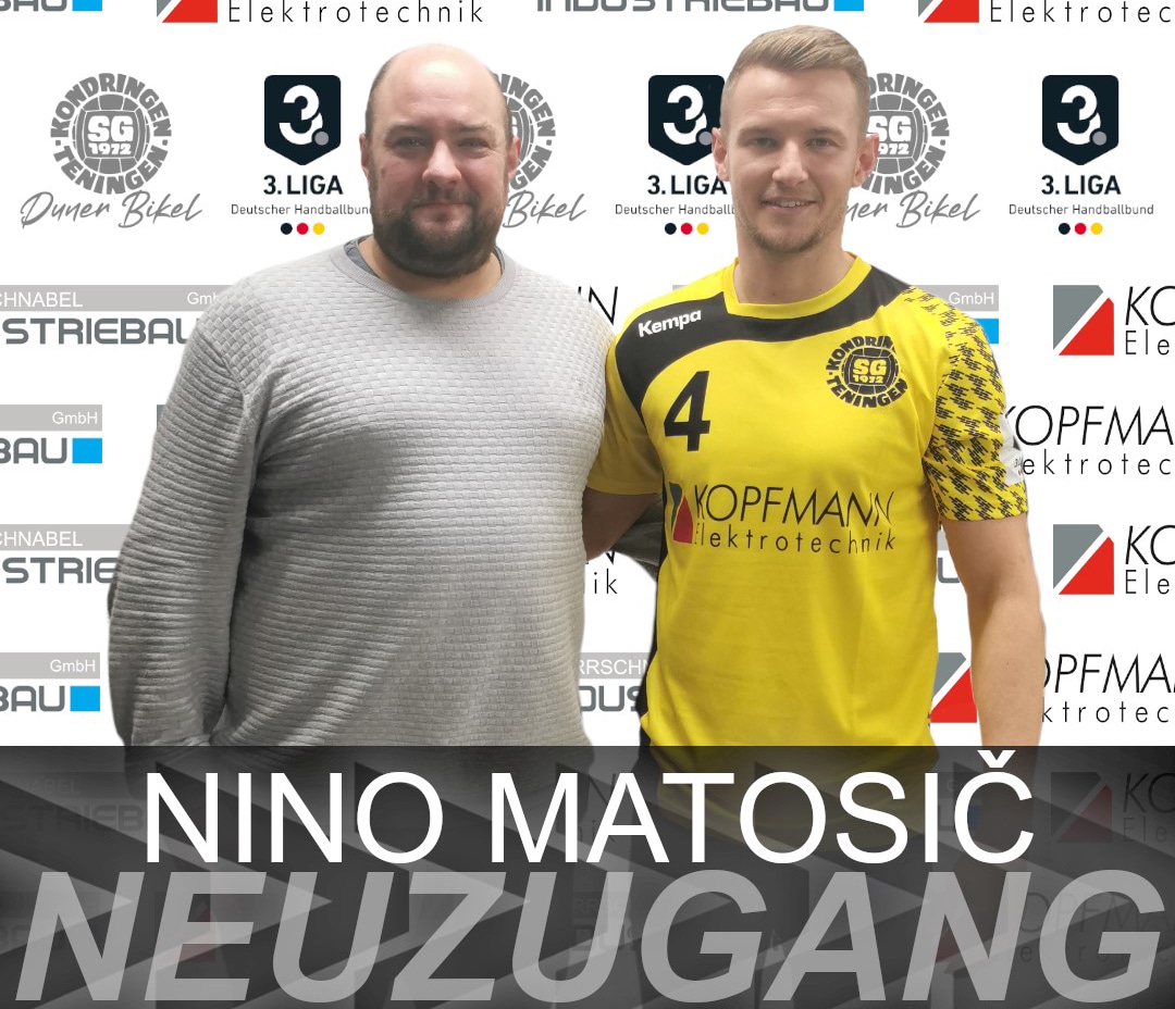 Nino Matosič verstärkt die Teninger Handballer ab sofort – Region im Blick
